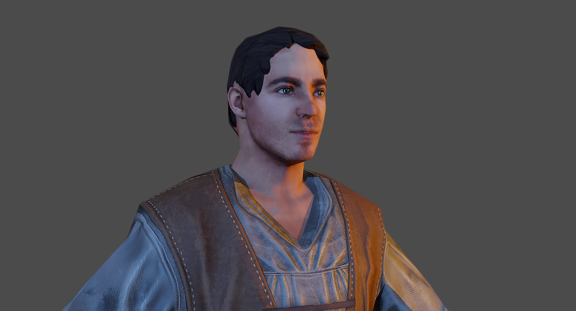 Medieval Peasant 3d Model