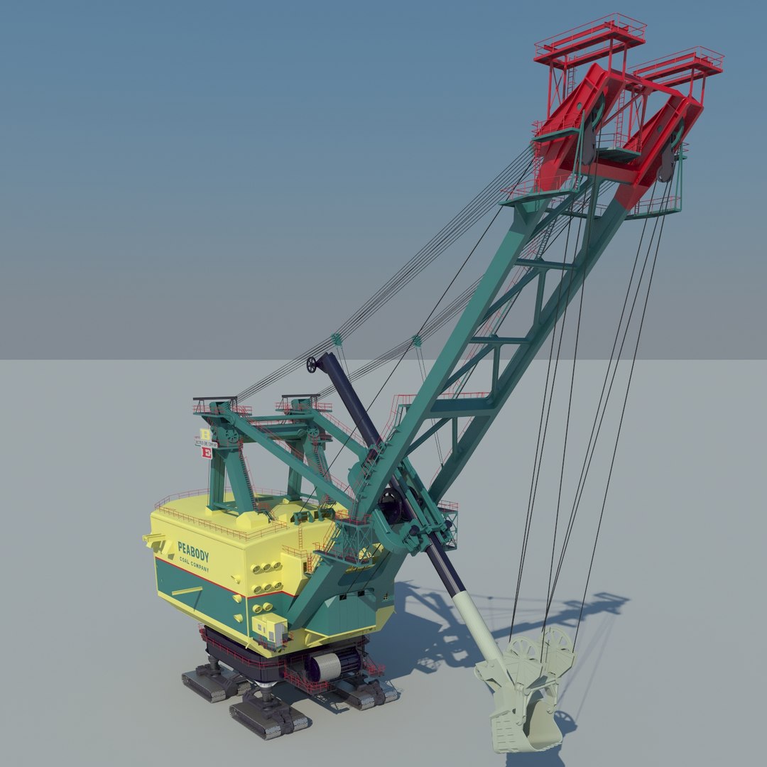 3d Model Of Power Shovel