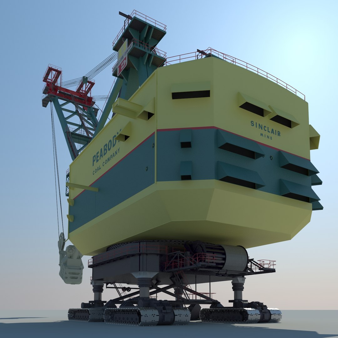 3d Model Of Power Shovel