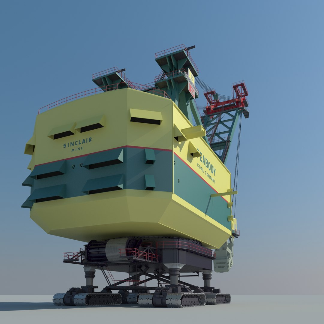 3d Model Of Power Shovel
