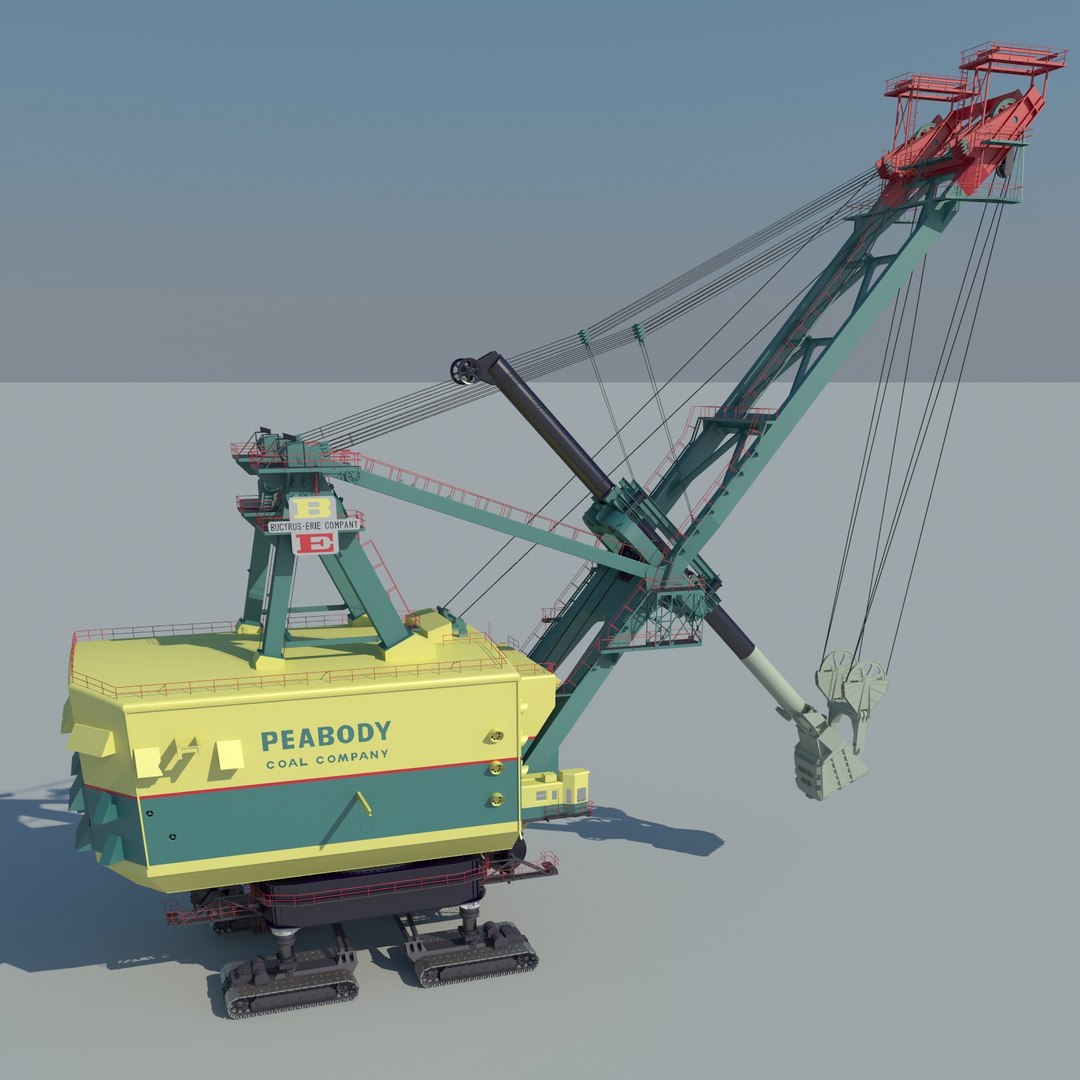 3d Model Of Power Shovel