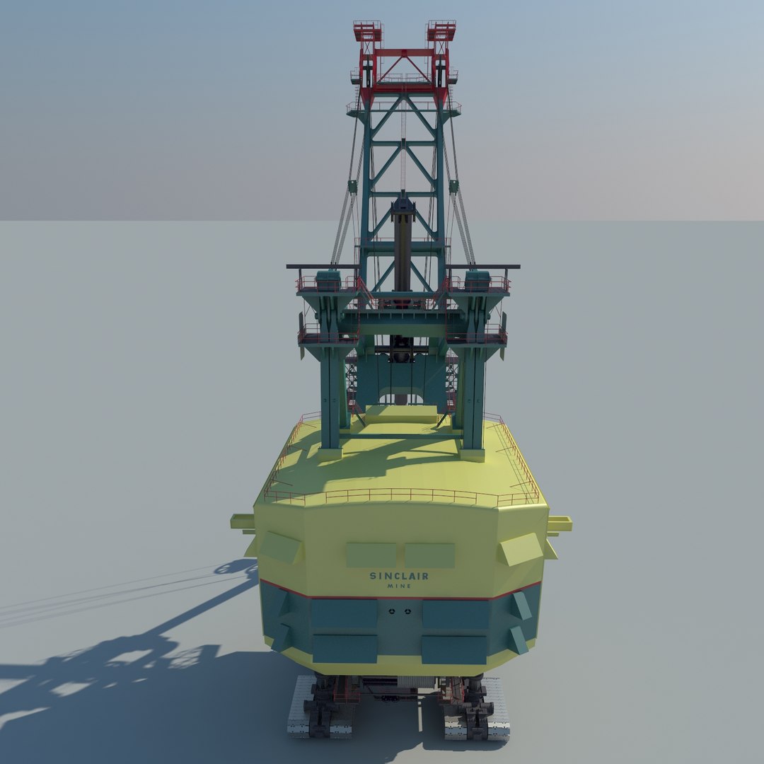 3d Model Of Power Shovel