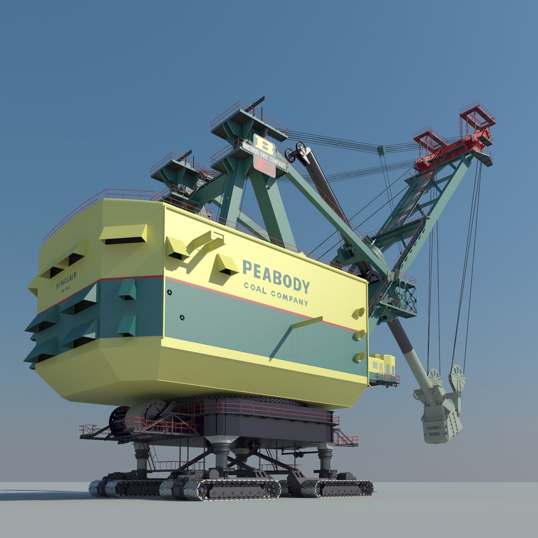 3d Model Of Power Shovel