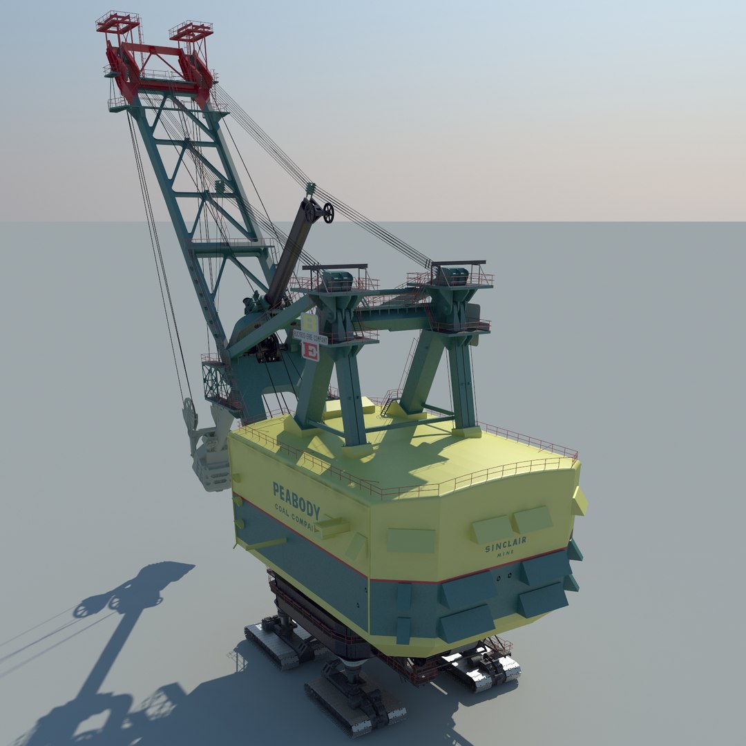 3d Model Of Power Shovel