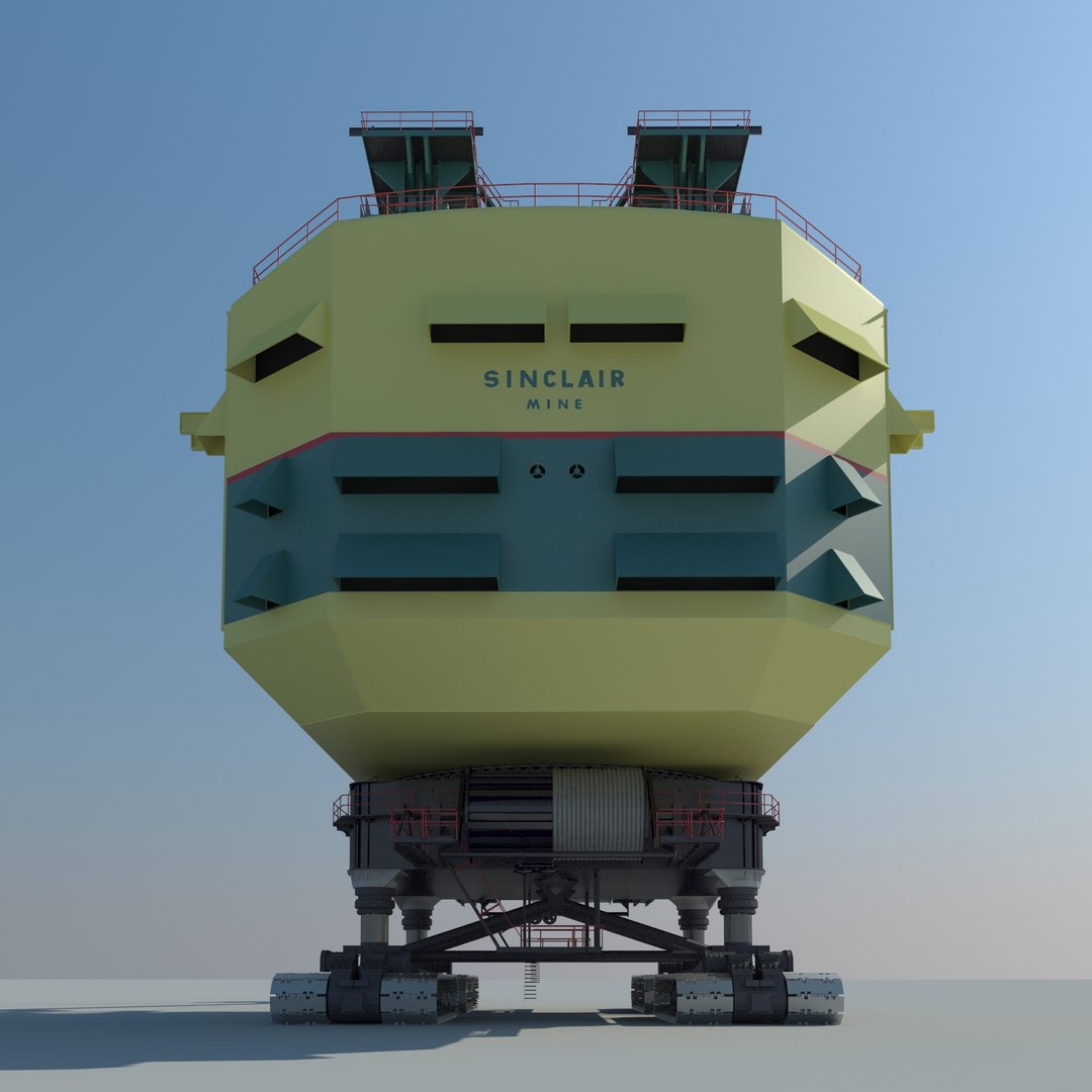 3d Model Of Power Shovel