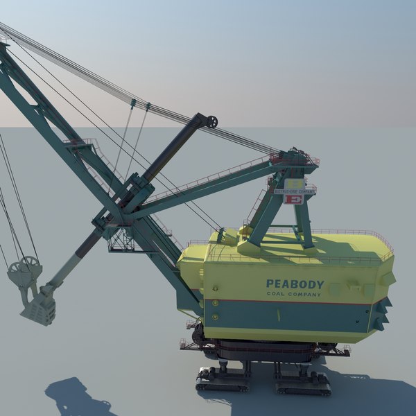 3d model of power shovel