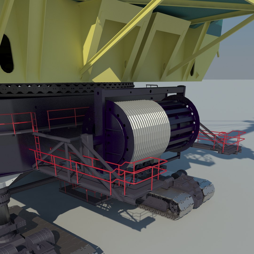 3d model of power shovel