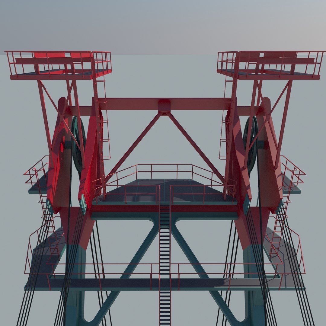 3d model of power shovel