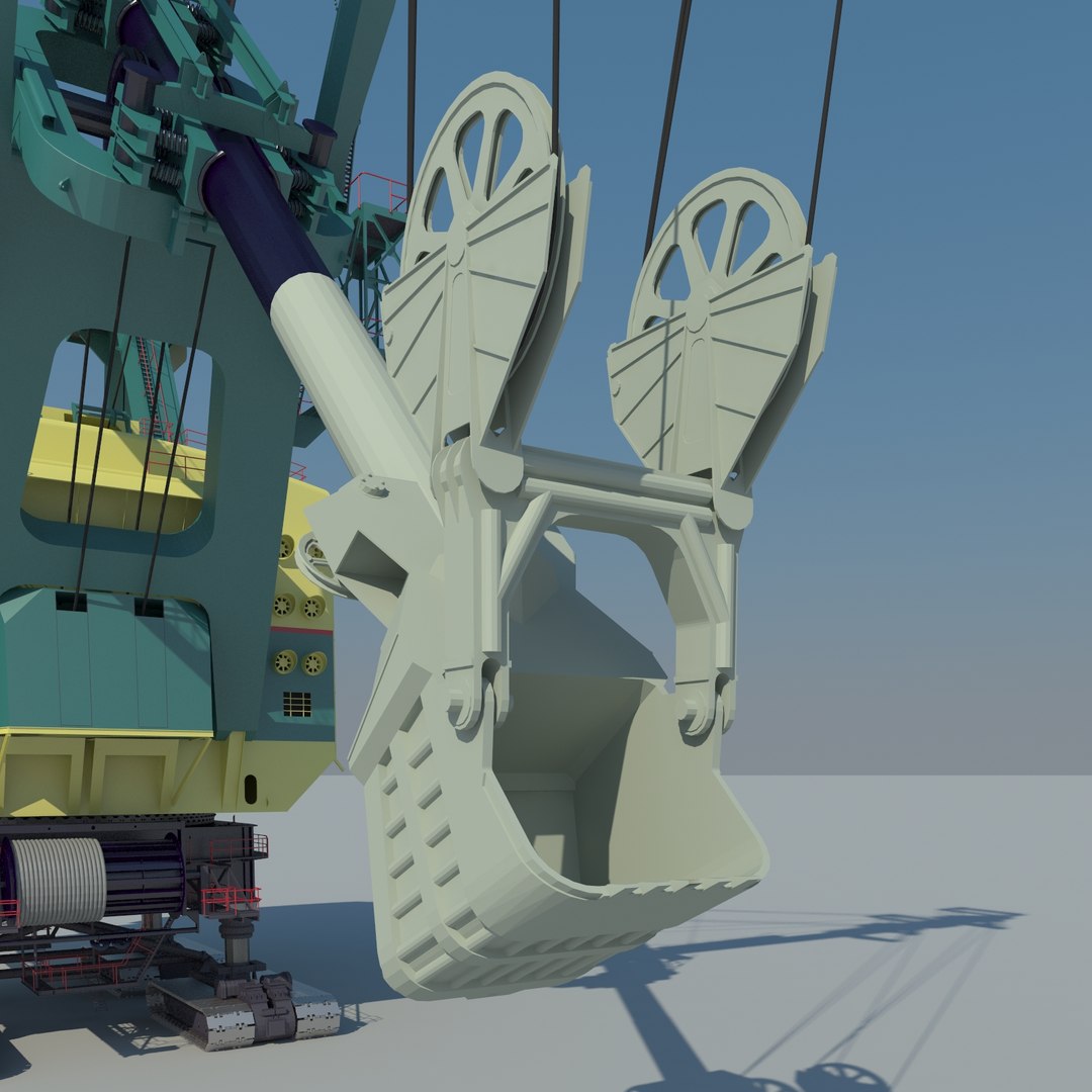 3d model of power shovel