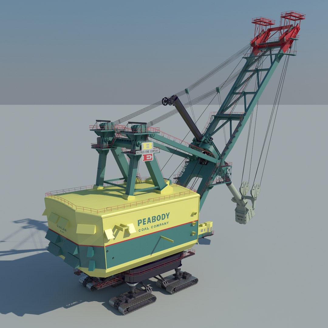 3d Model Of Power Shovel