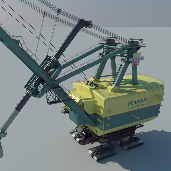 3d model of power shovel