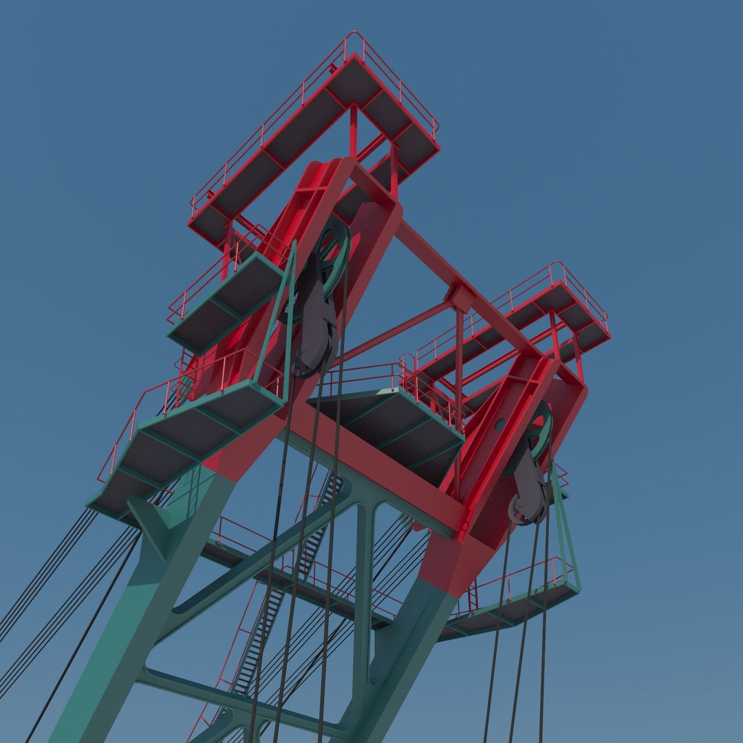 3d model of power shovel
