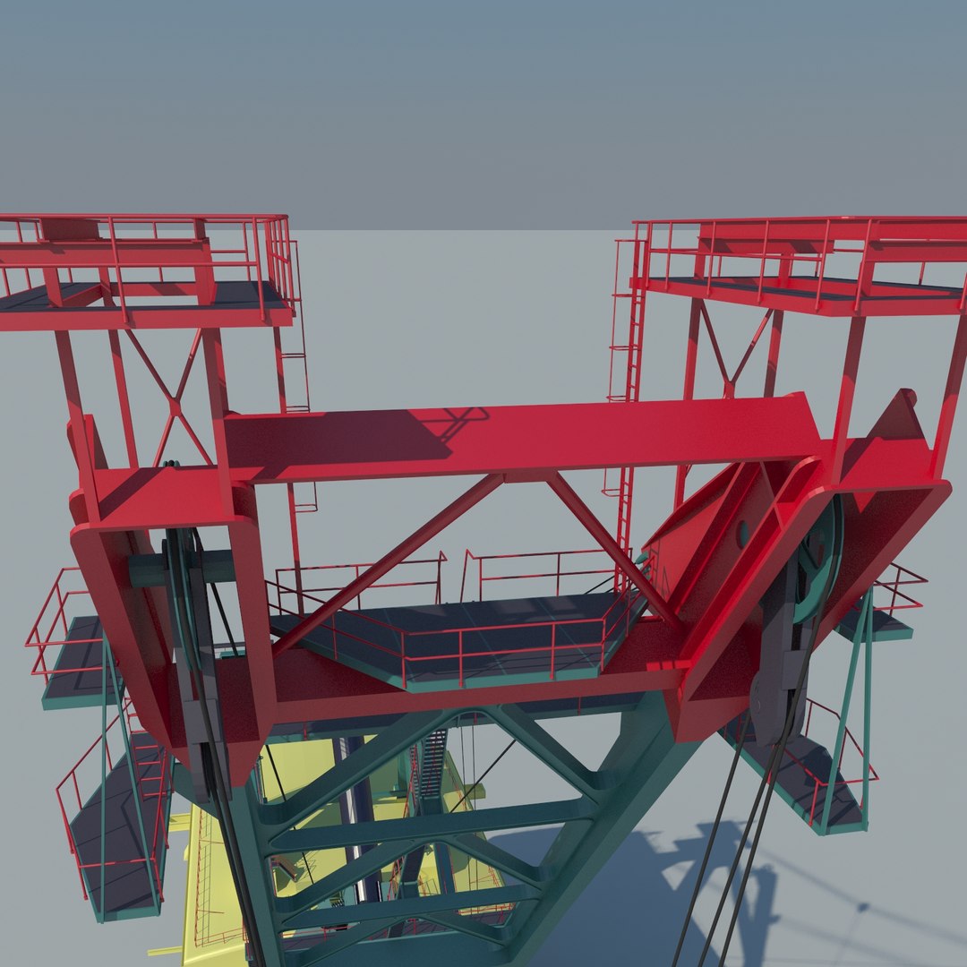 3d model of power shovel
