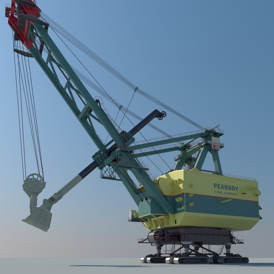 3d Model Of Power Shovel
