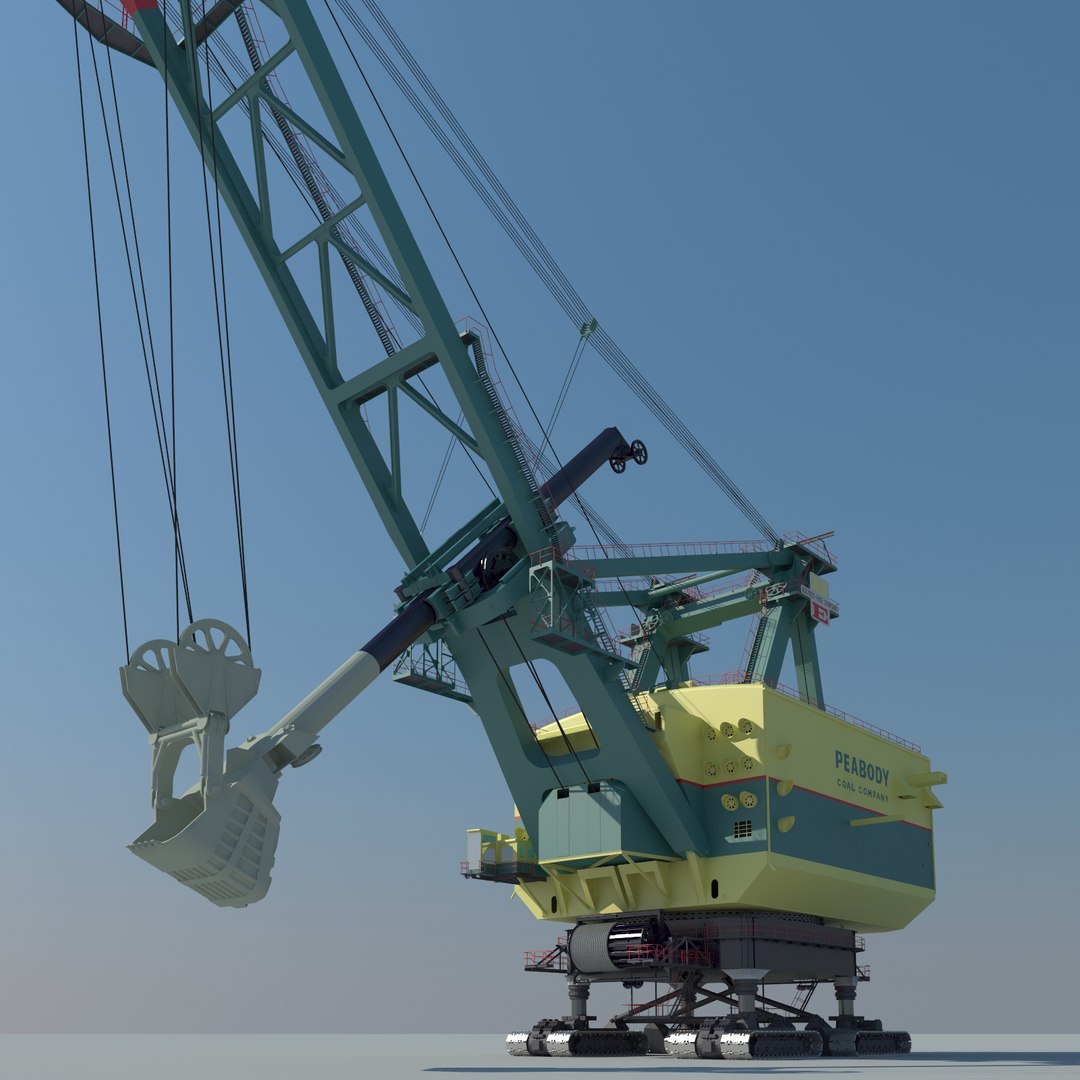 3d Model Of Power Shovel