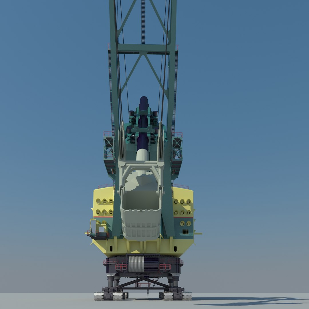 3d Model Of Power Shovel
