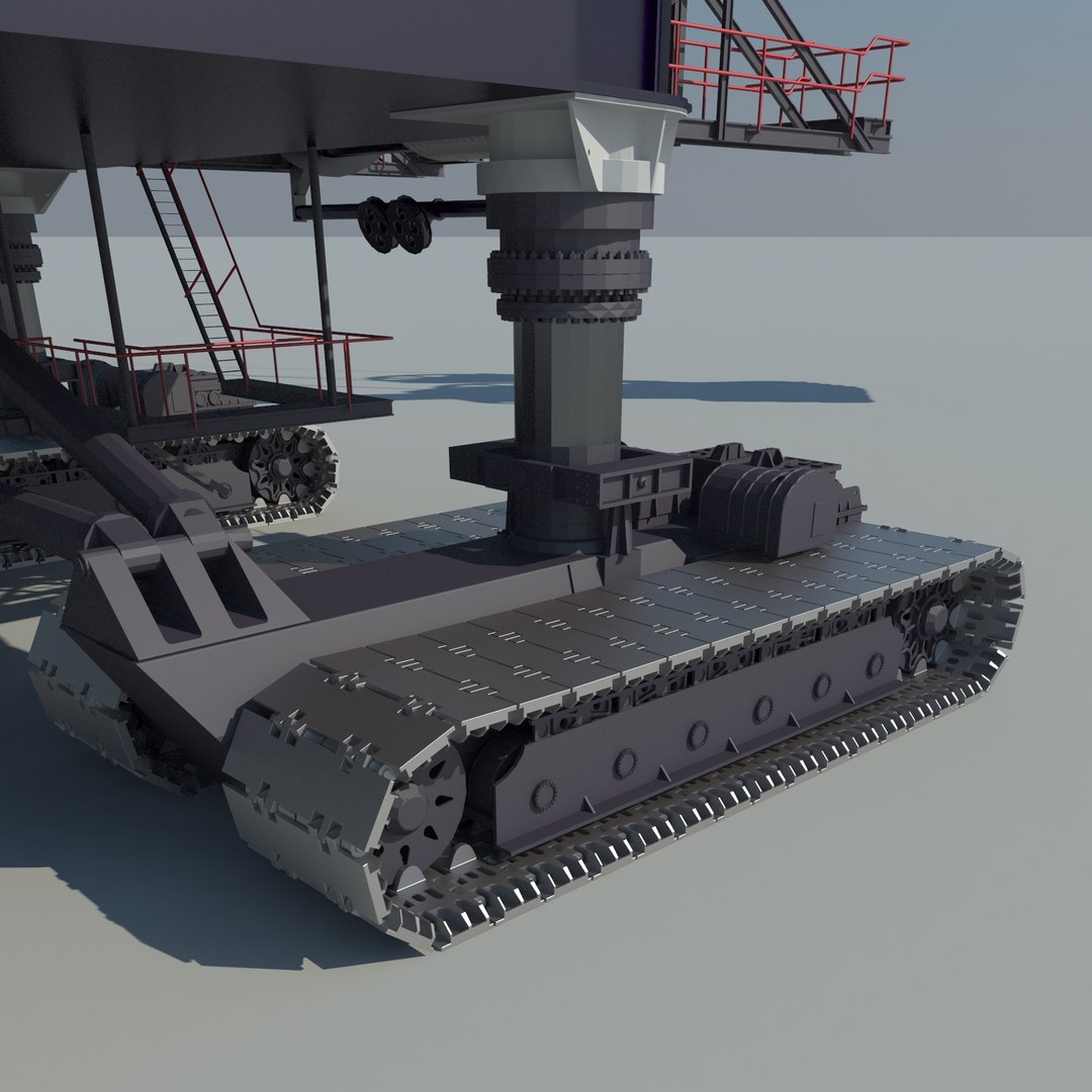 3d model of power shovel