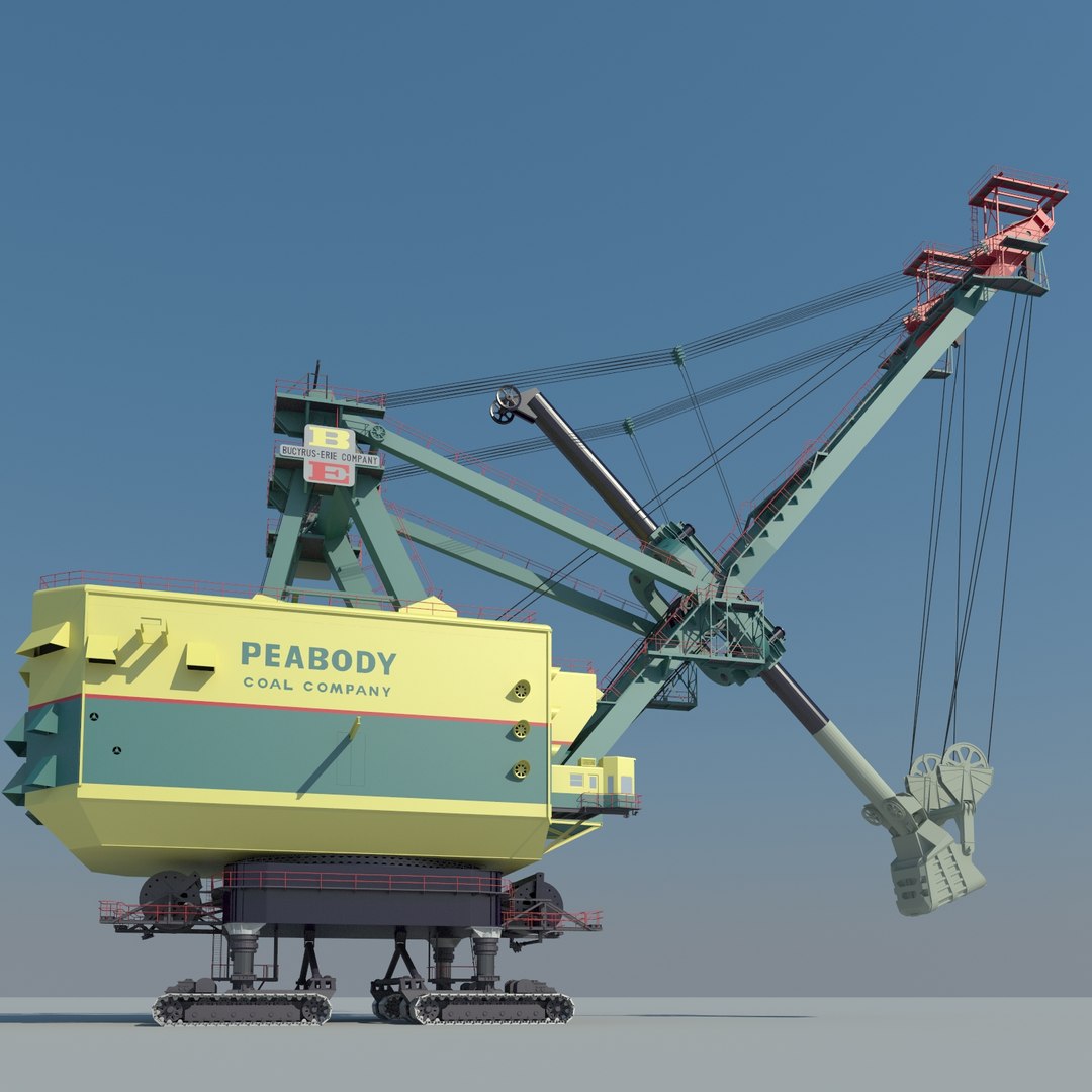 3d Model Of Power Shovel