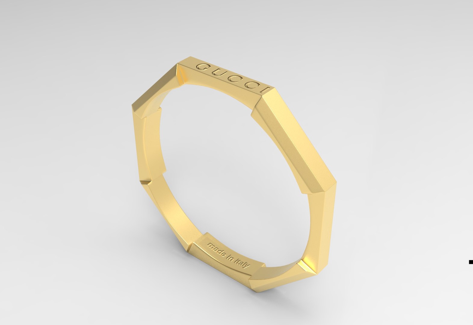 3D Gucci Link to Love mirrored ring model - TurboSquid 1914099
