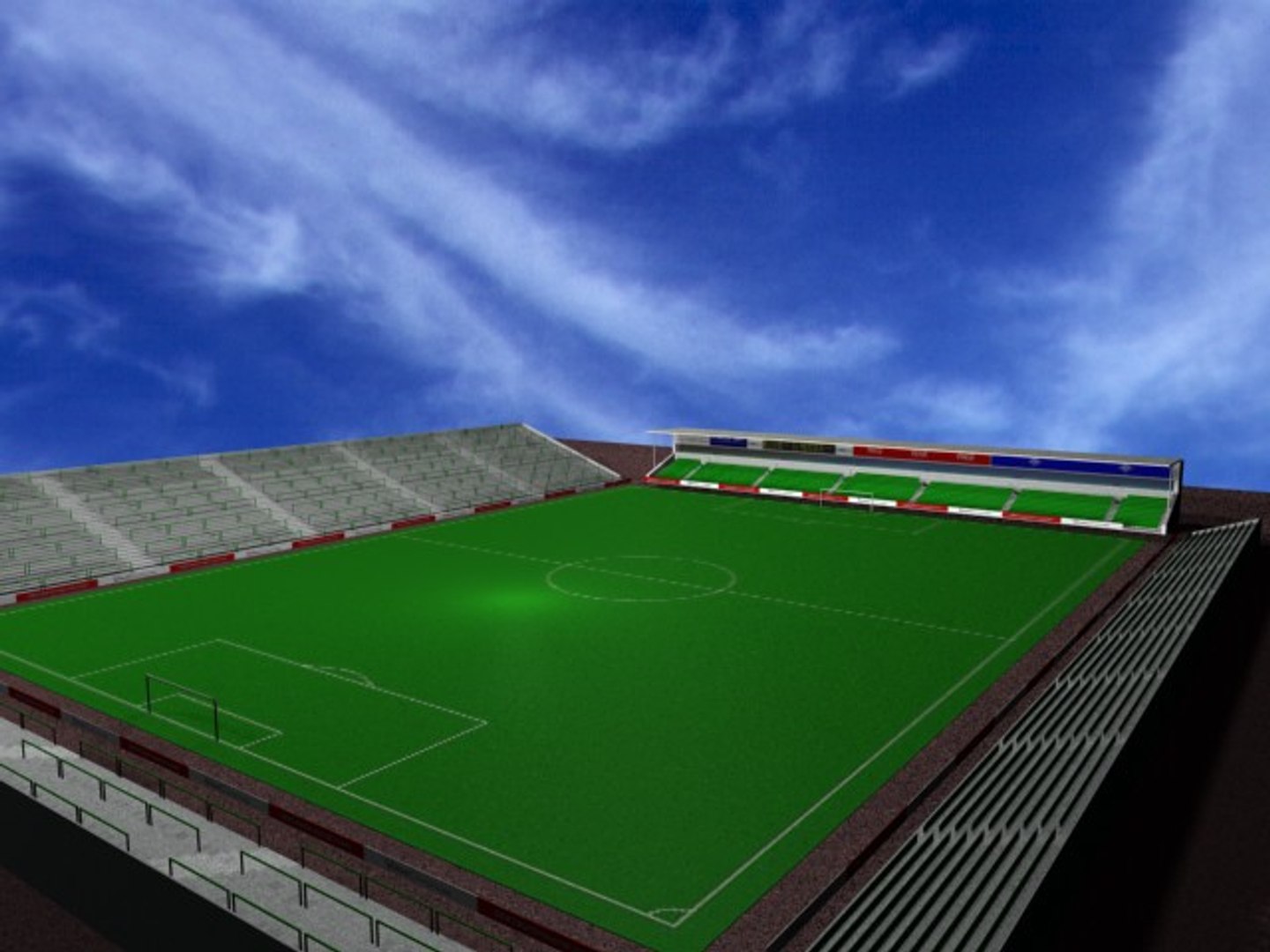 ground pitch 3d model
