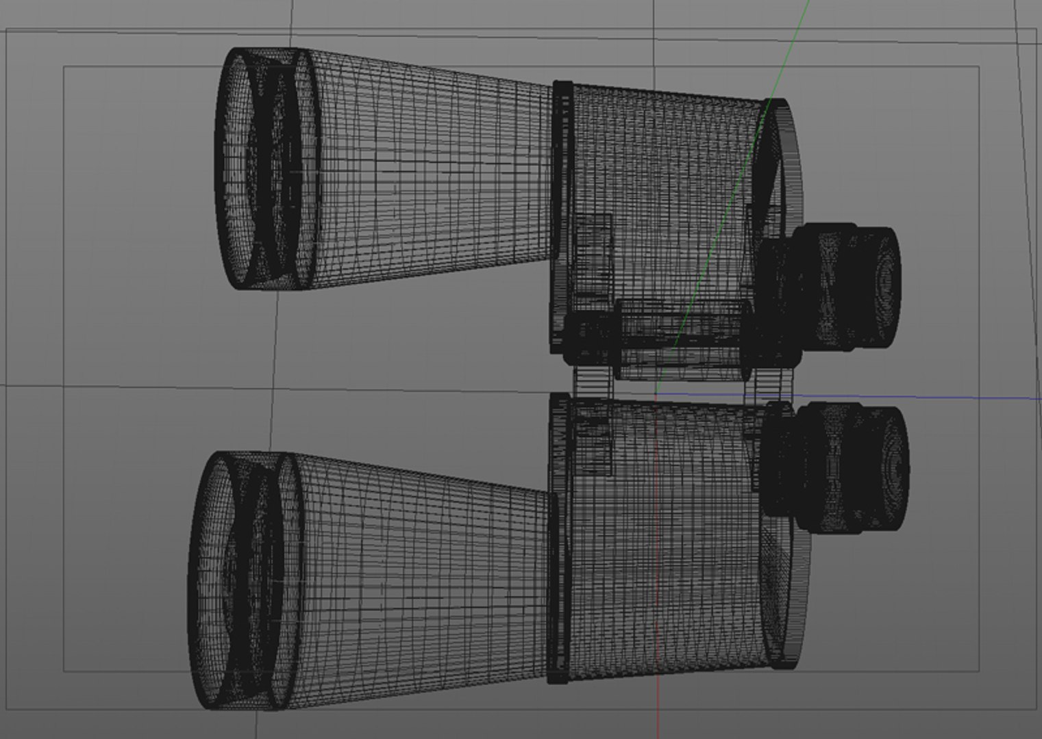 3d Model Binoculars Isolated White