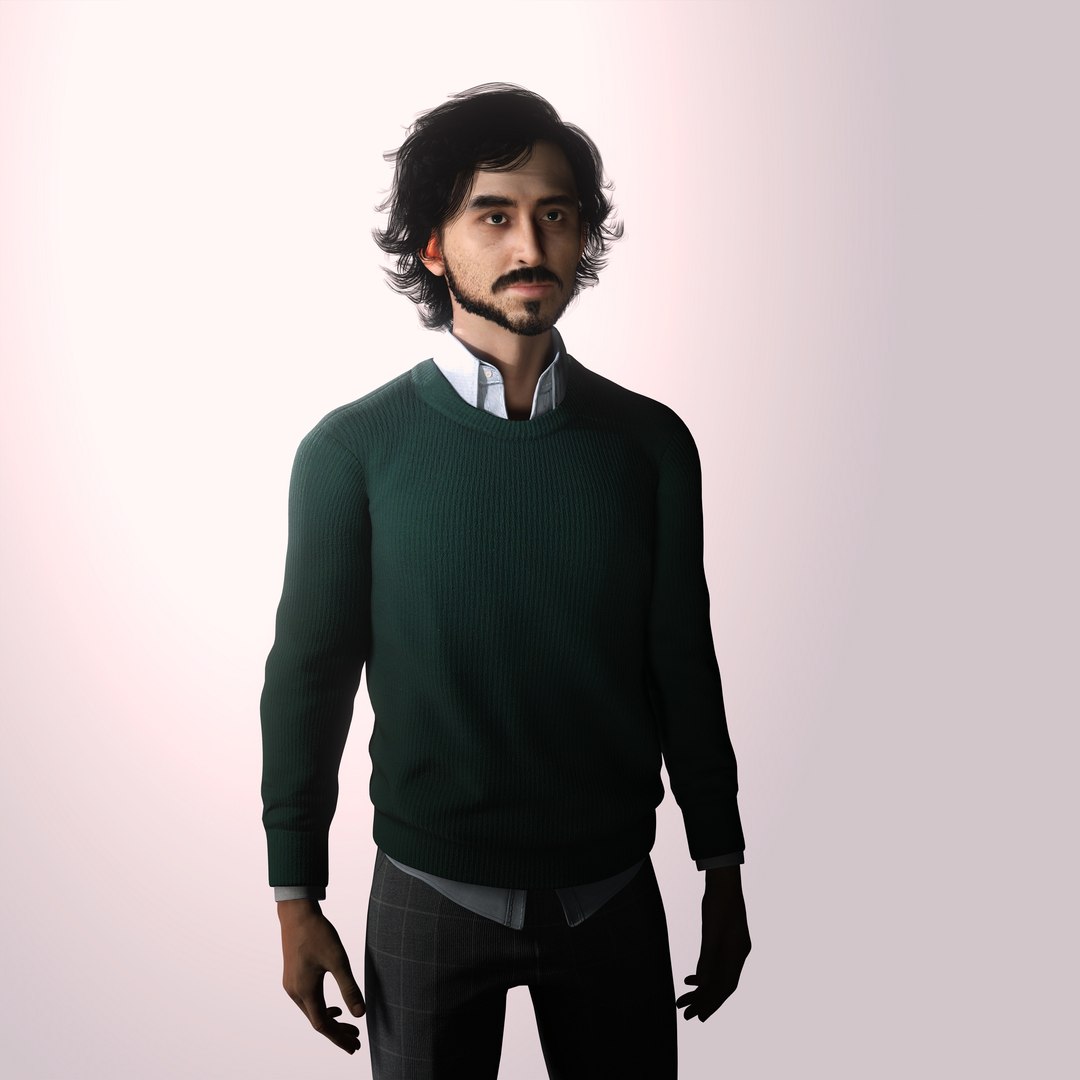Dev Patel Character 3D Model Low-poly 3D Model - TurboSquid 2341550