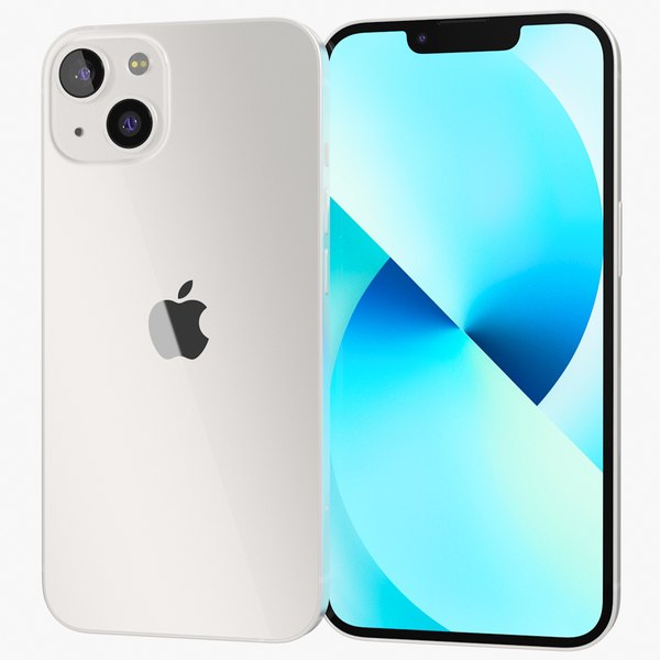 modelo 3d Apple iPhone 13 Starlight - TurboSquid 1788495