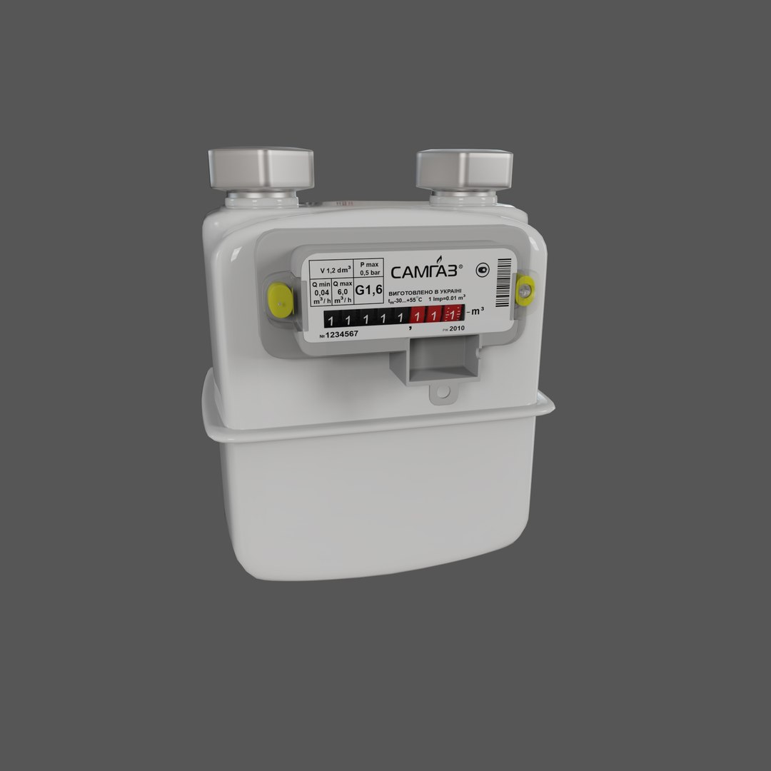 3D Gas counter - TurboSquid 1923266