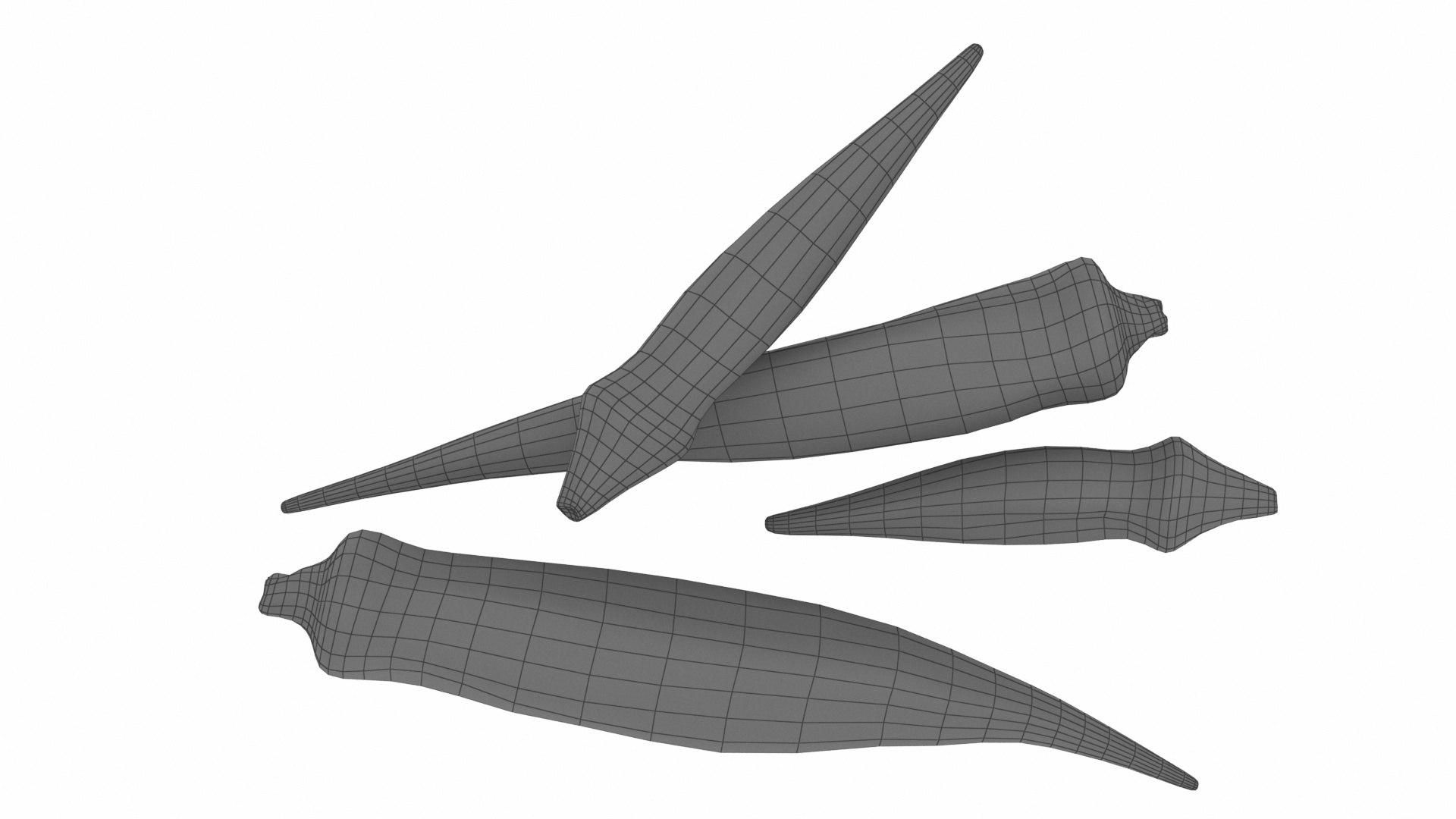 Okra 3D Model - TurboSquid 1551623