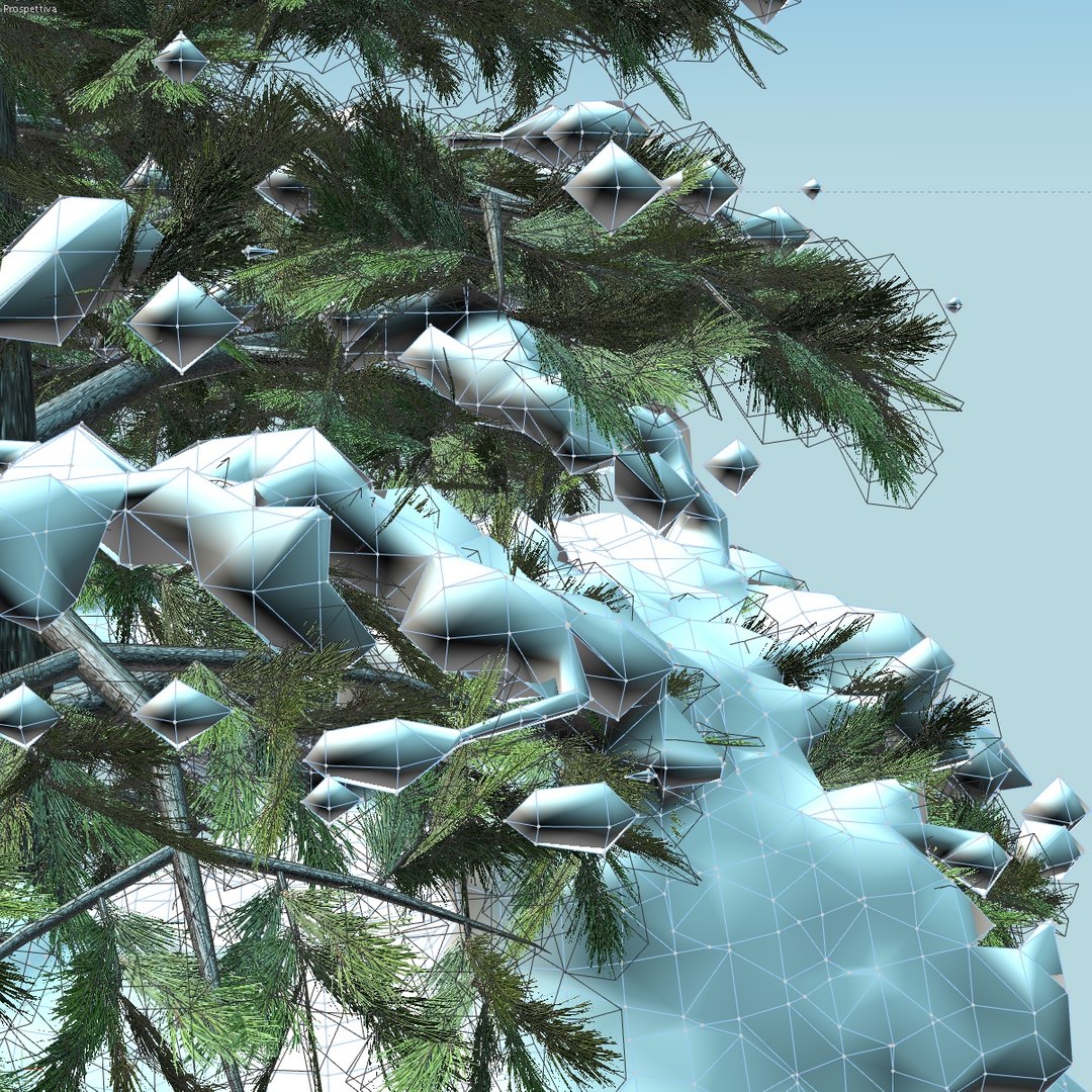 3d Model Snow Pine