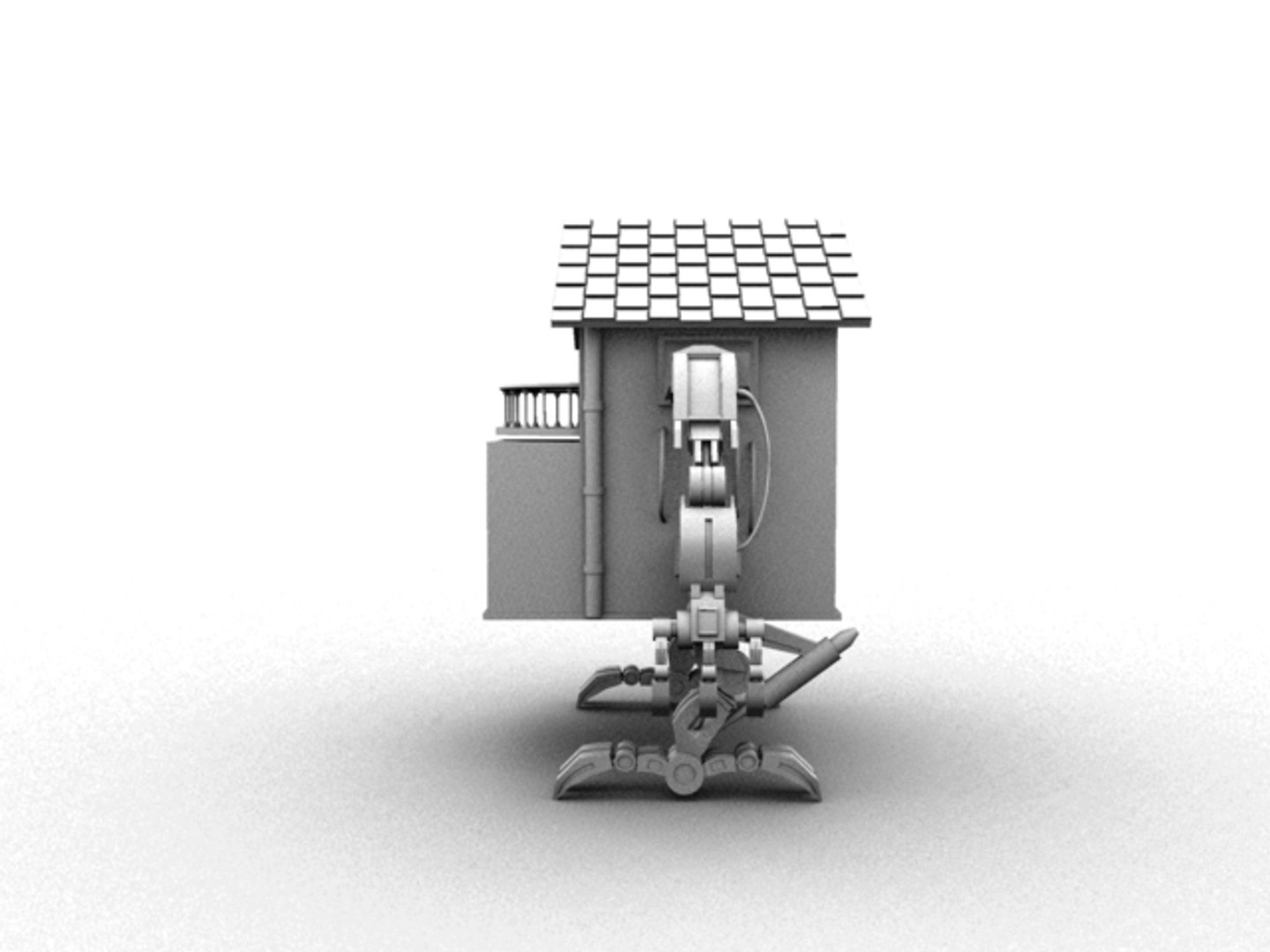 3d Model House Robot