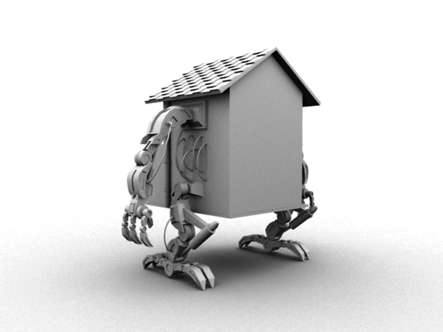 3d Model House Robot