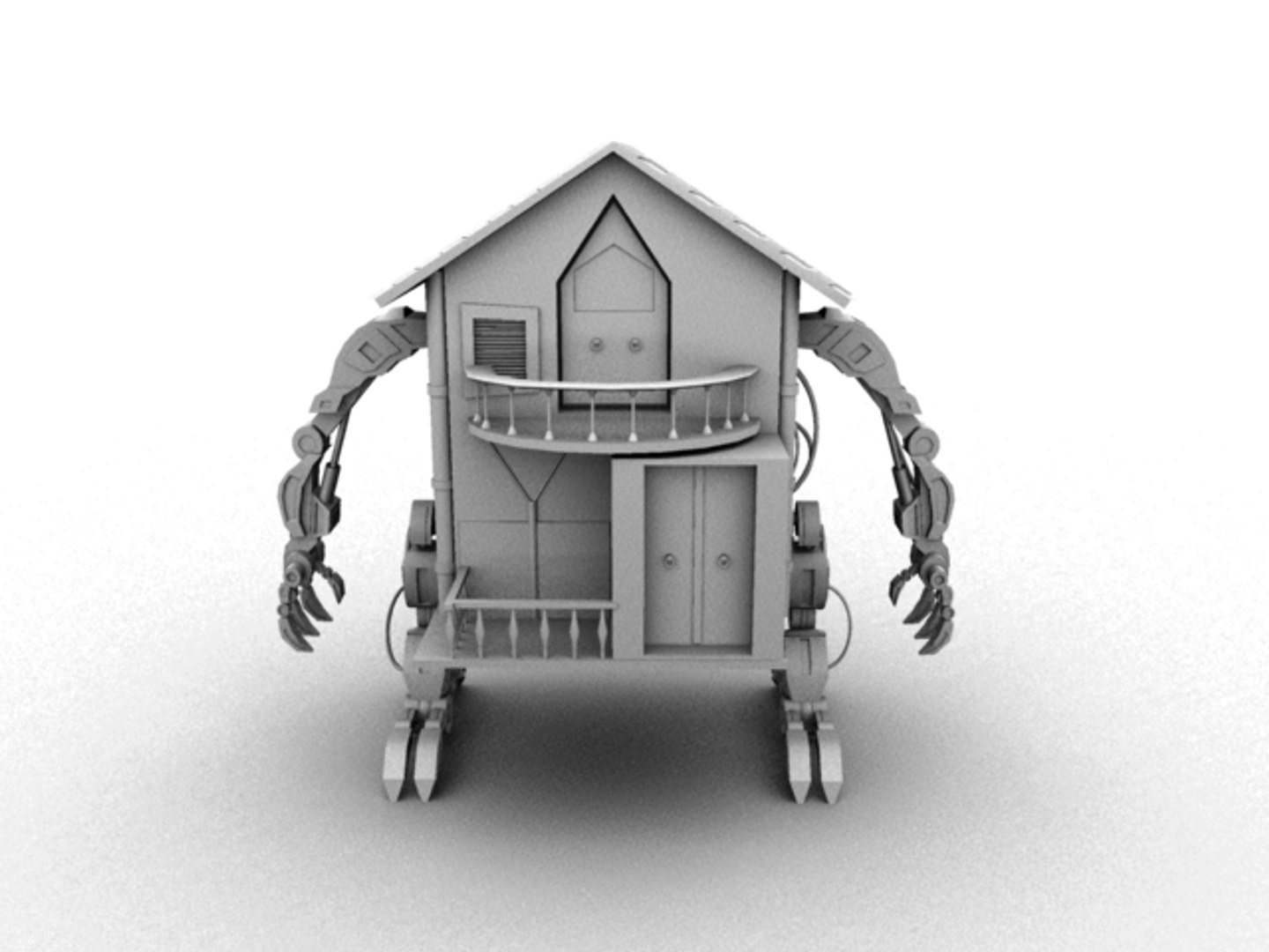3d Model House Robot