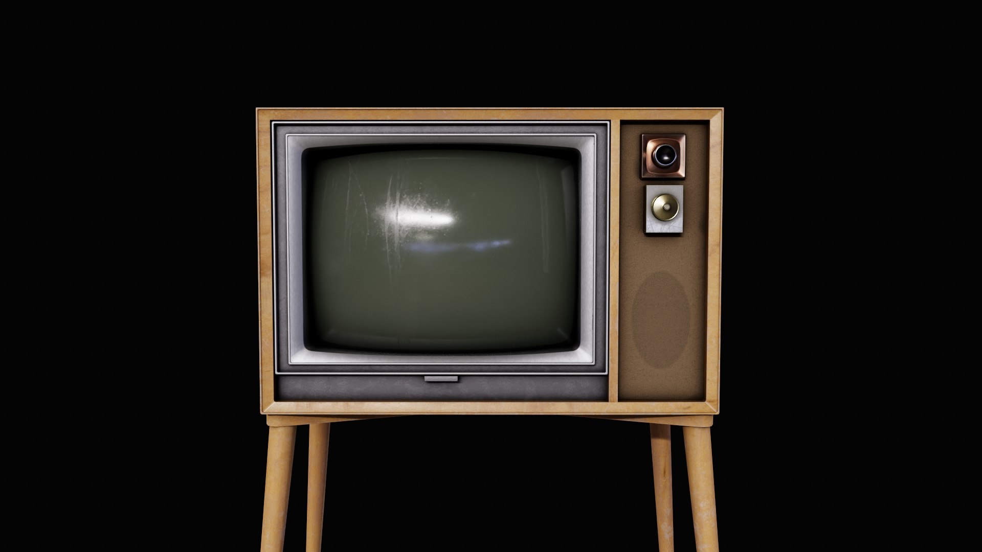 Old Retro TV 3D Model - TurboSquid 2266250