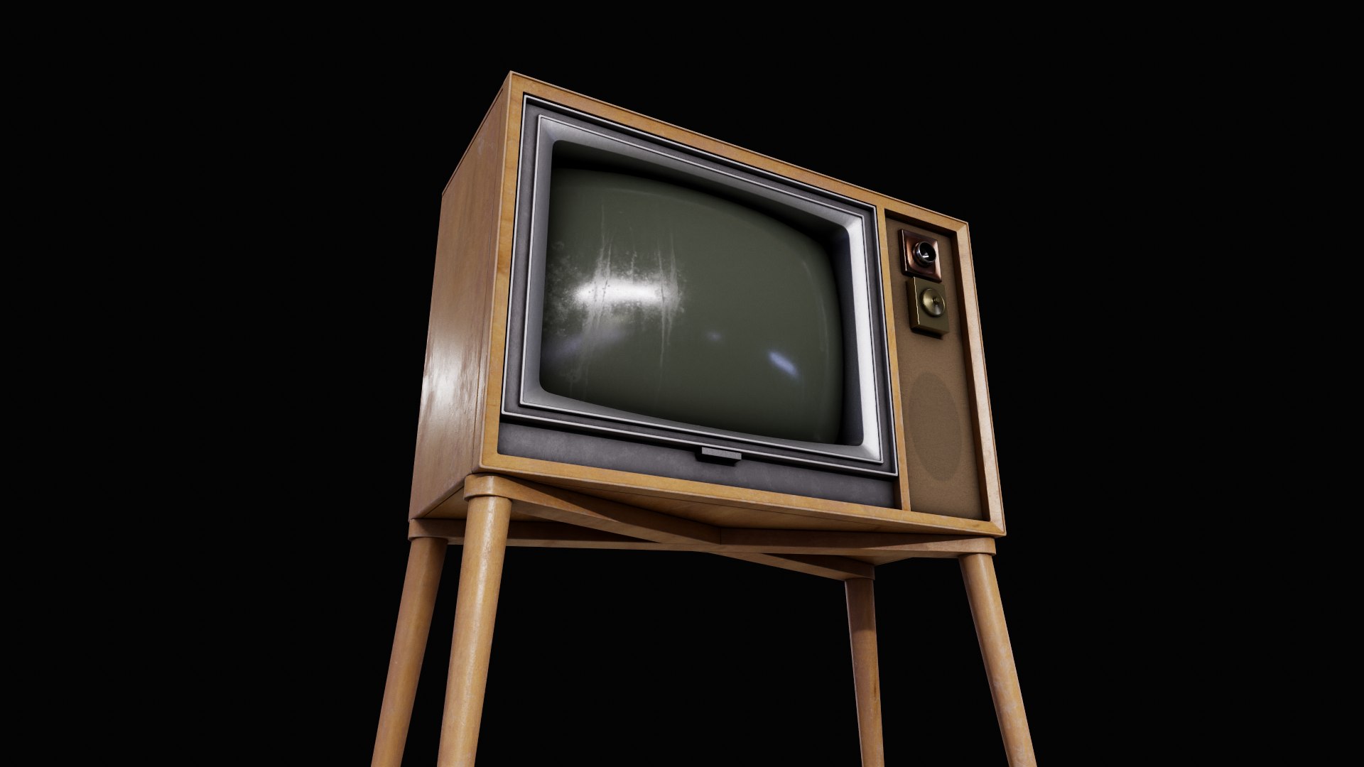 Old Retro TV 3D Model - TurboSquid 2266250