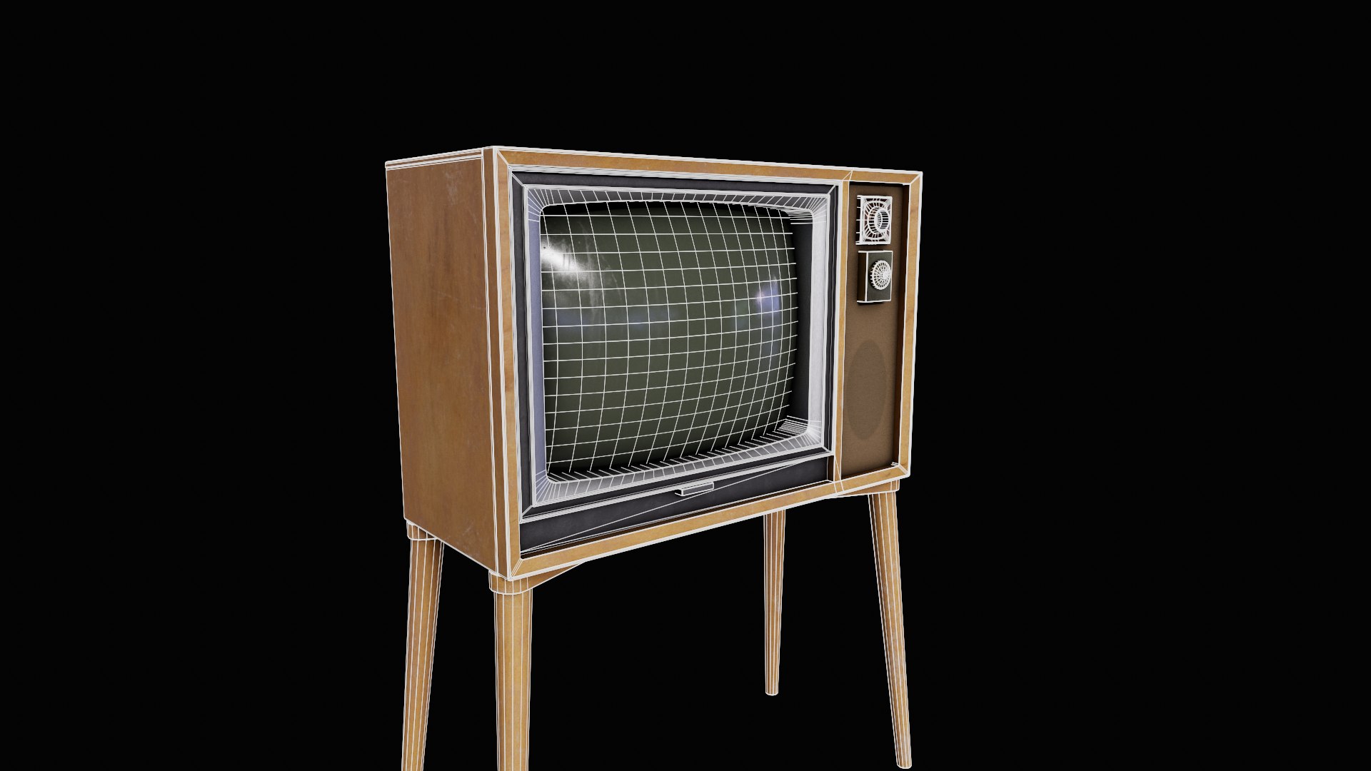 Old Retro TV 3D Model - TurboSquid 2266250