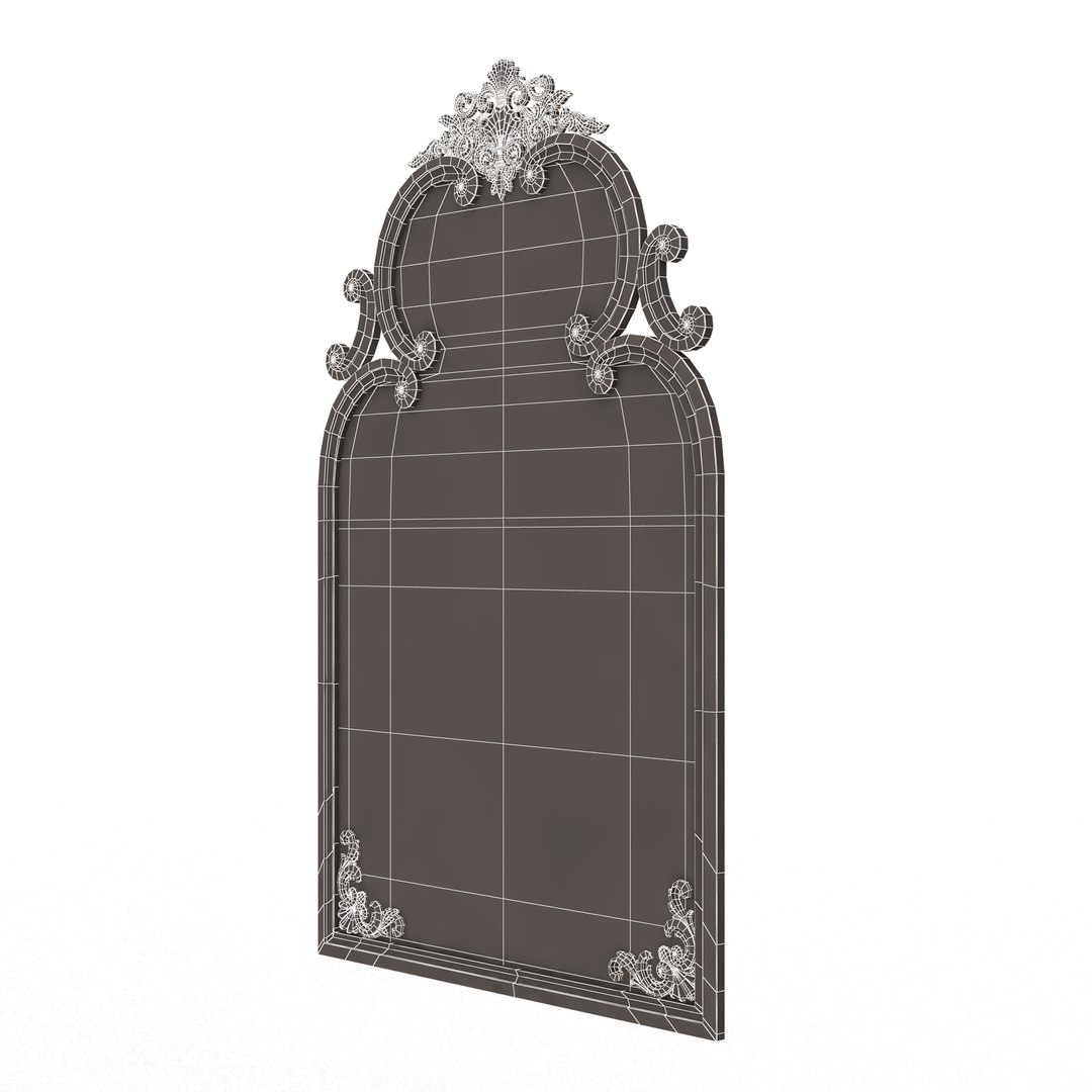 Carved Classic Mirror 012 3D Model - TurboSquid 2330545