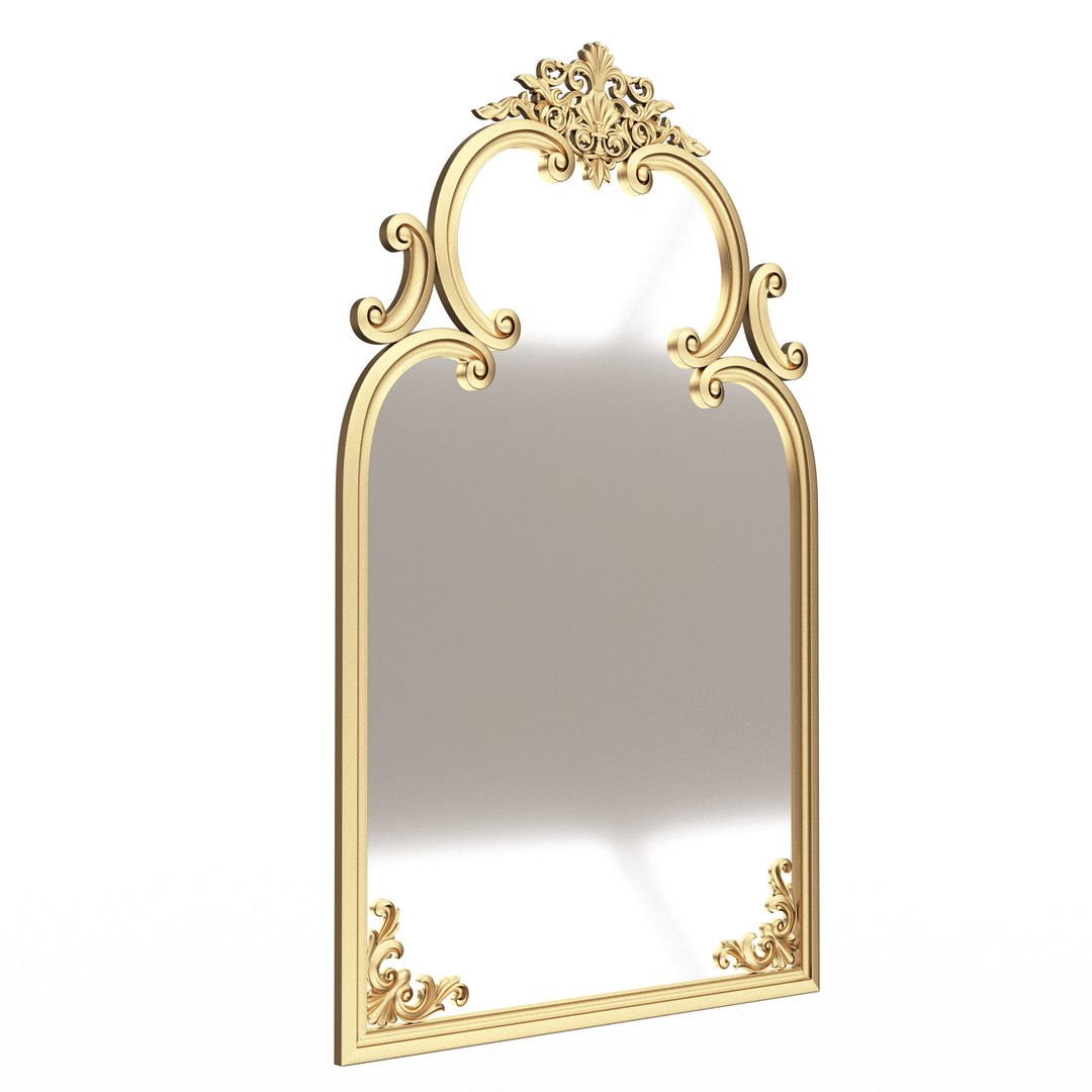 Carved Classic Mirror 012 3D Model - TurboSquid 2330545