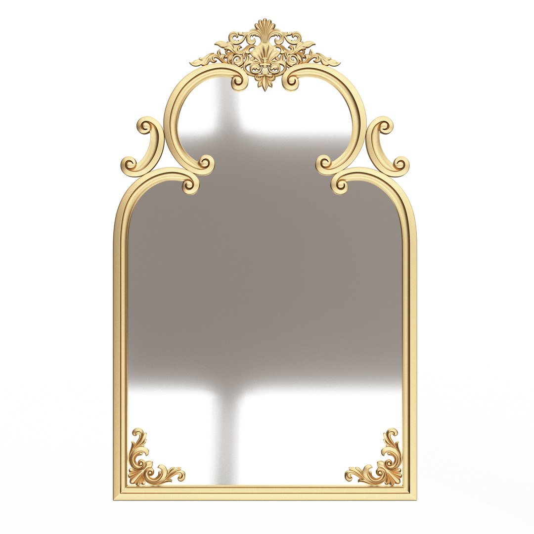 Carved Classic Mirror 012 3D Model - TurboSquid 2330545