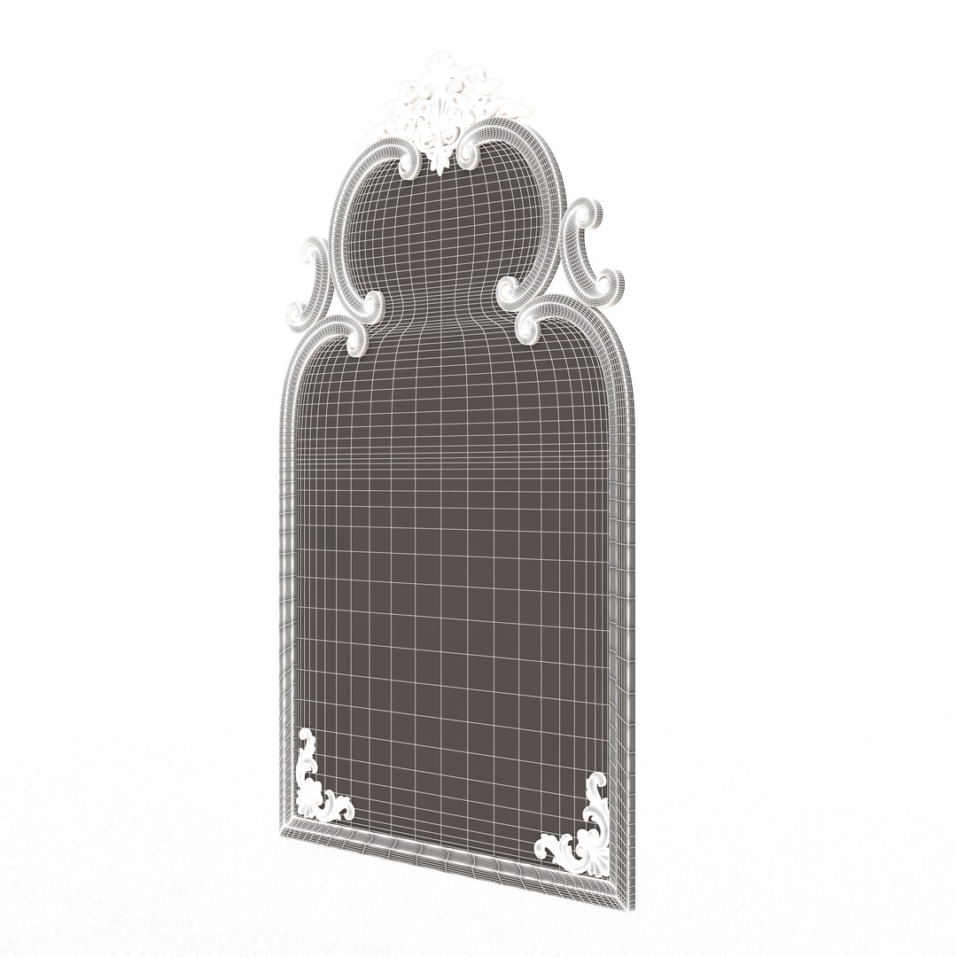 Carved Classic Mirror 012 3D Model - TurboSquid 2330545