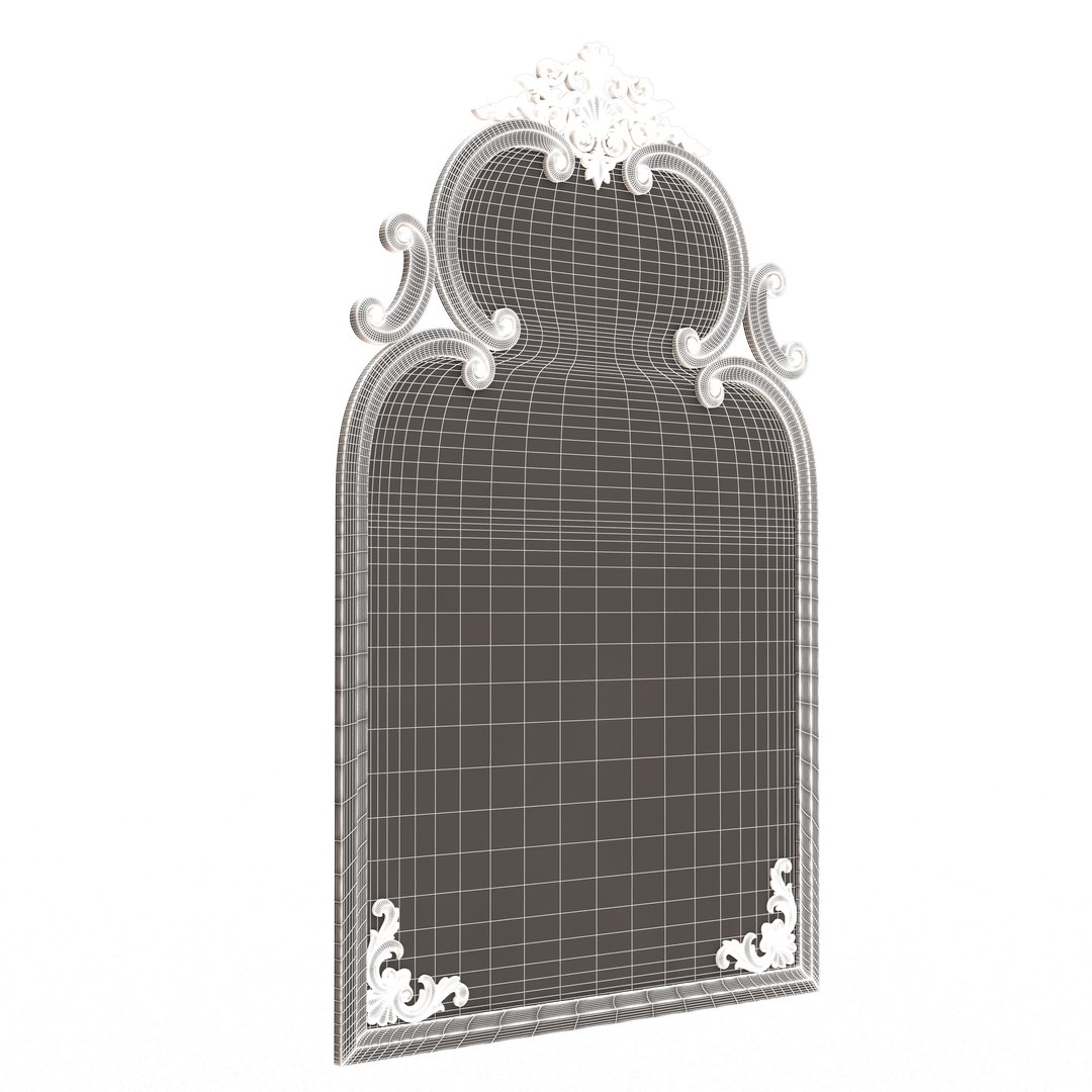 Carved Classic Mirror 012 3D Model - TurboSquid 2330545