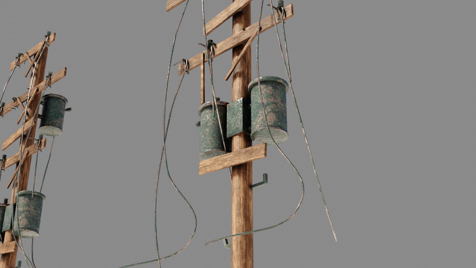 3D Electrical Wire Poles With Pbr Textures - TurboSquid 1848518