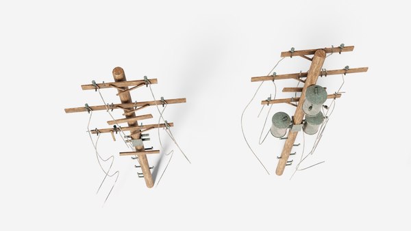 3D electrical wire poles with pbr textures - TurboSquid 1848518