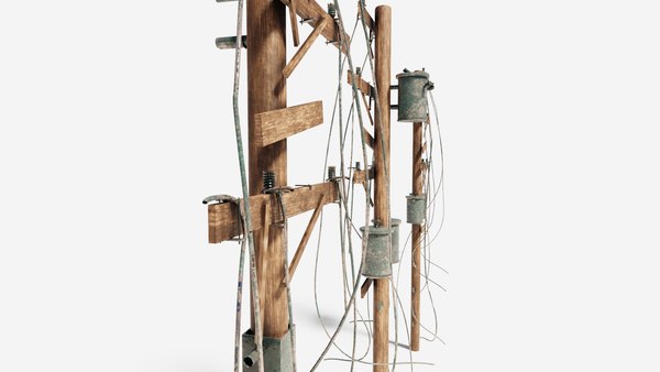 3D electrical wire poles with pbr textures - TurboSquid 1848518