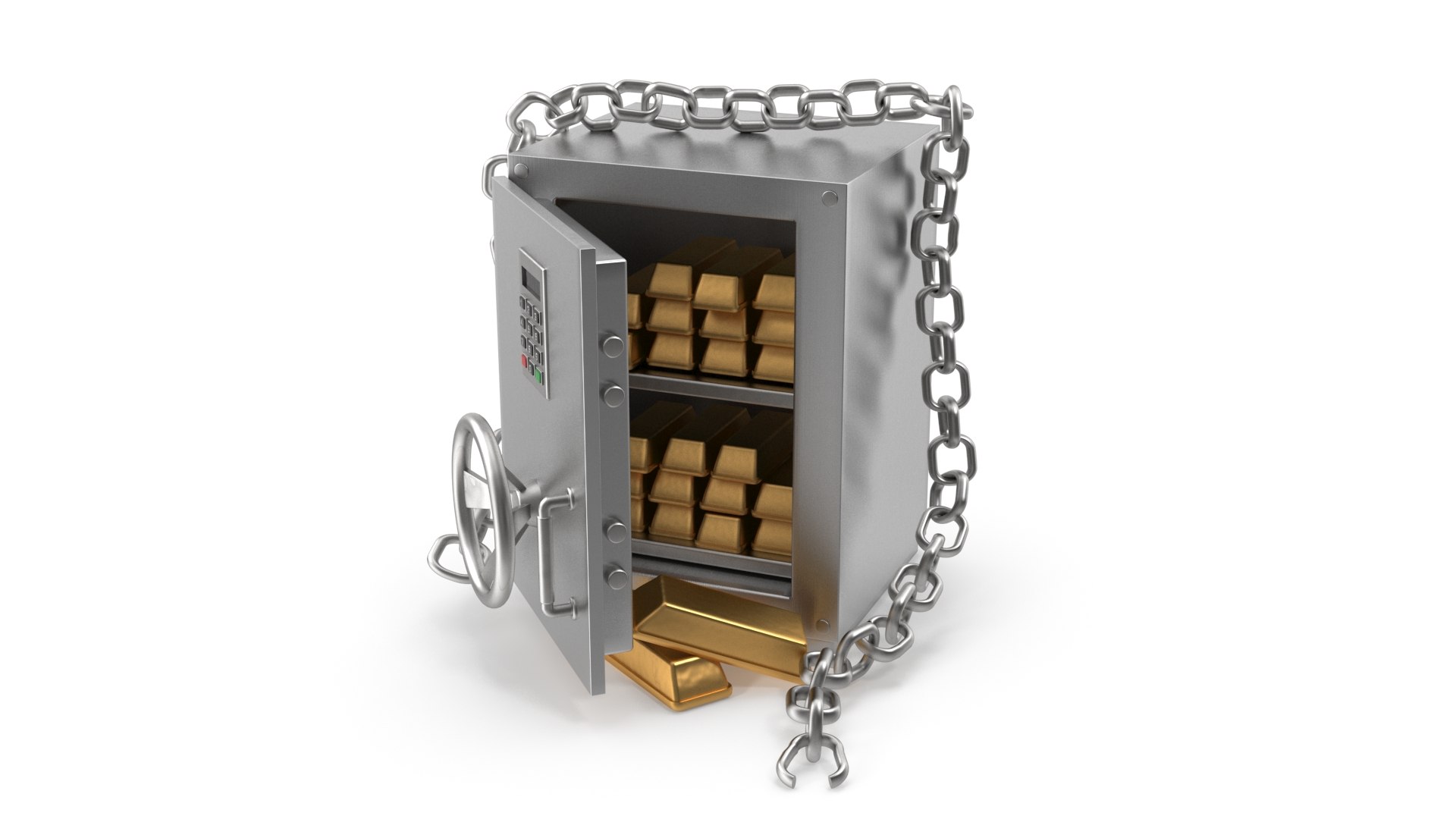 3D Bank Vault - TurboSquid 2407838