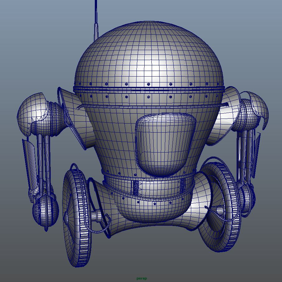 work robot distressed 3d 3ds