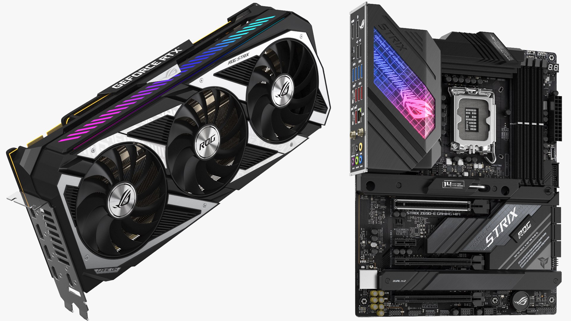 Detailed Motherboard With Graphics Card Model - TurboSquid 2145165