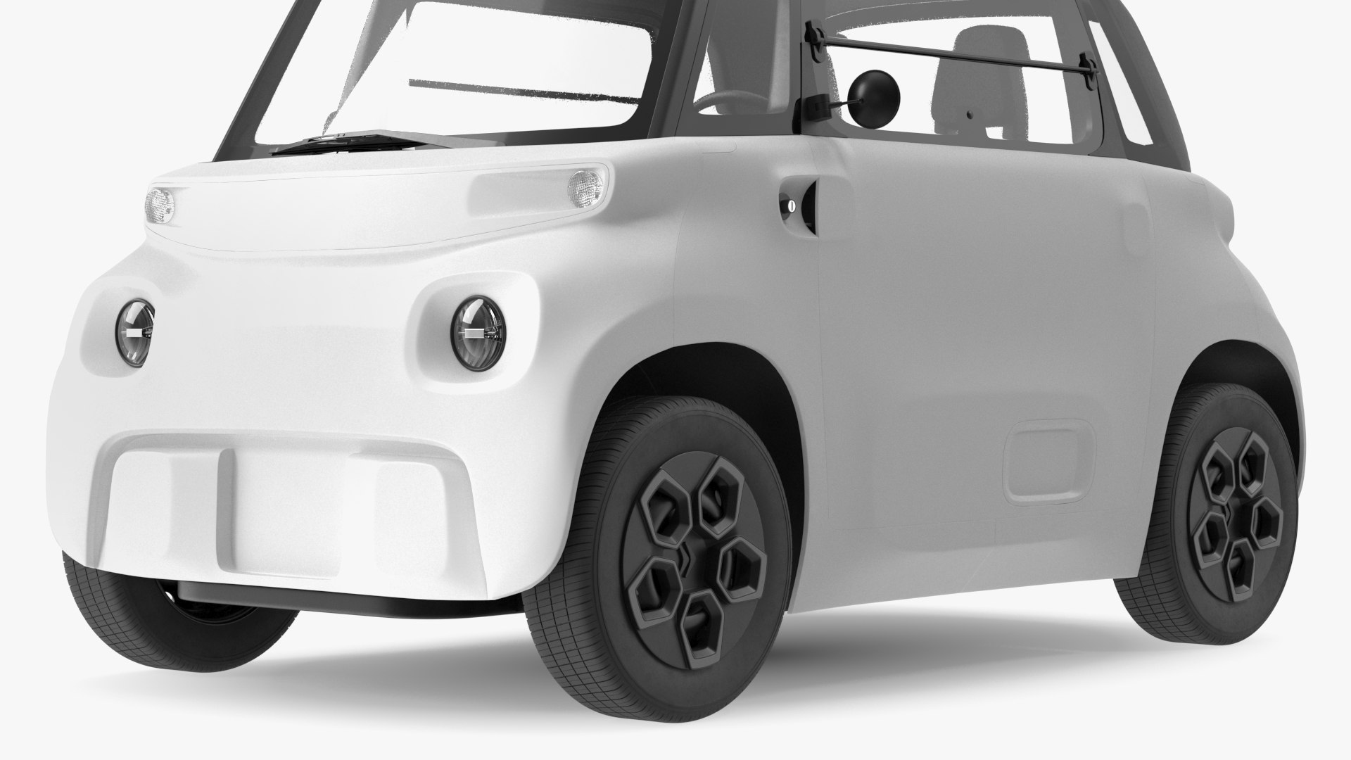 3D Little Electric Car Simple Interior Rigged Model - TurboSquid 2094466