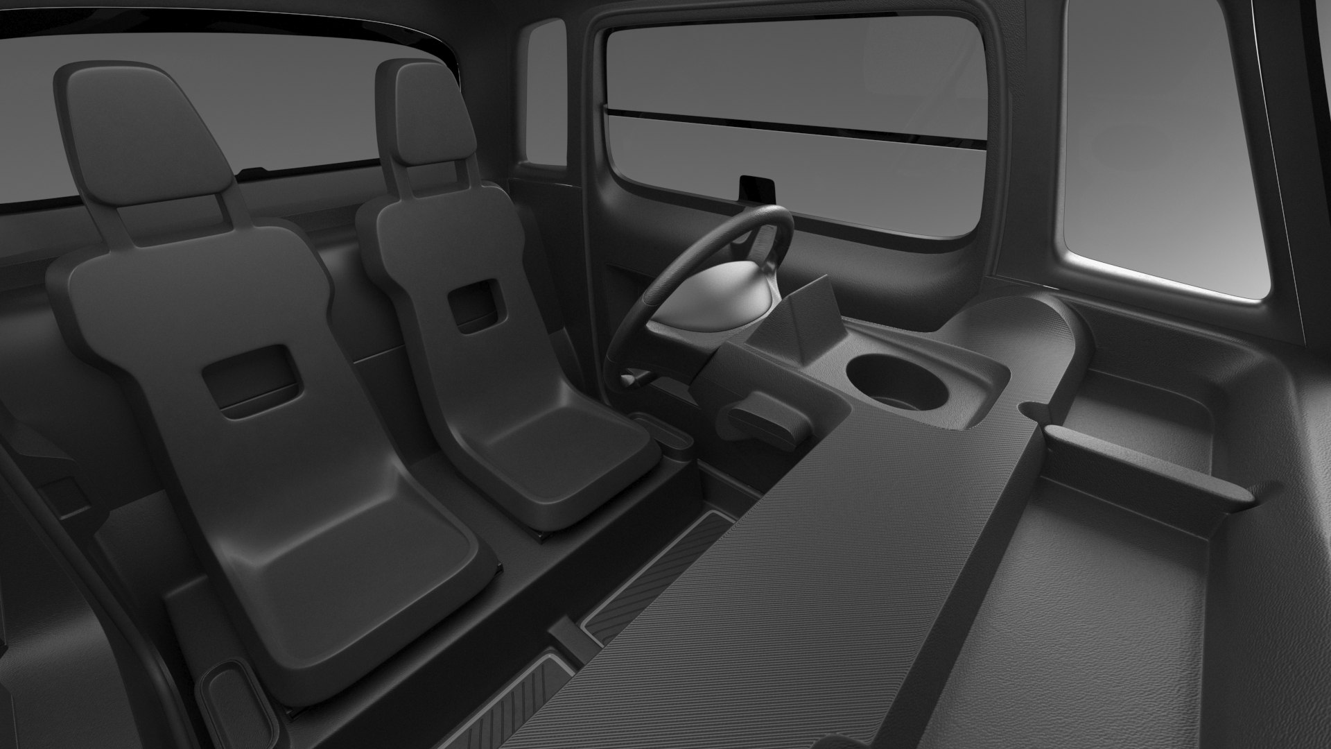3D Little Electric Car Simple Interior Rigged Model - TurboSquid 2094466