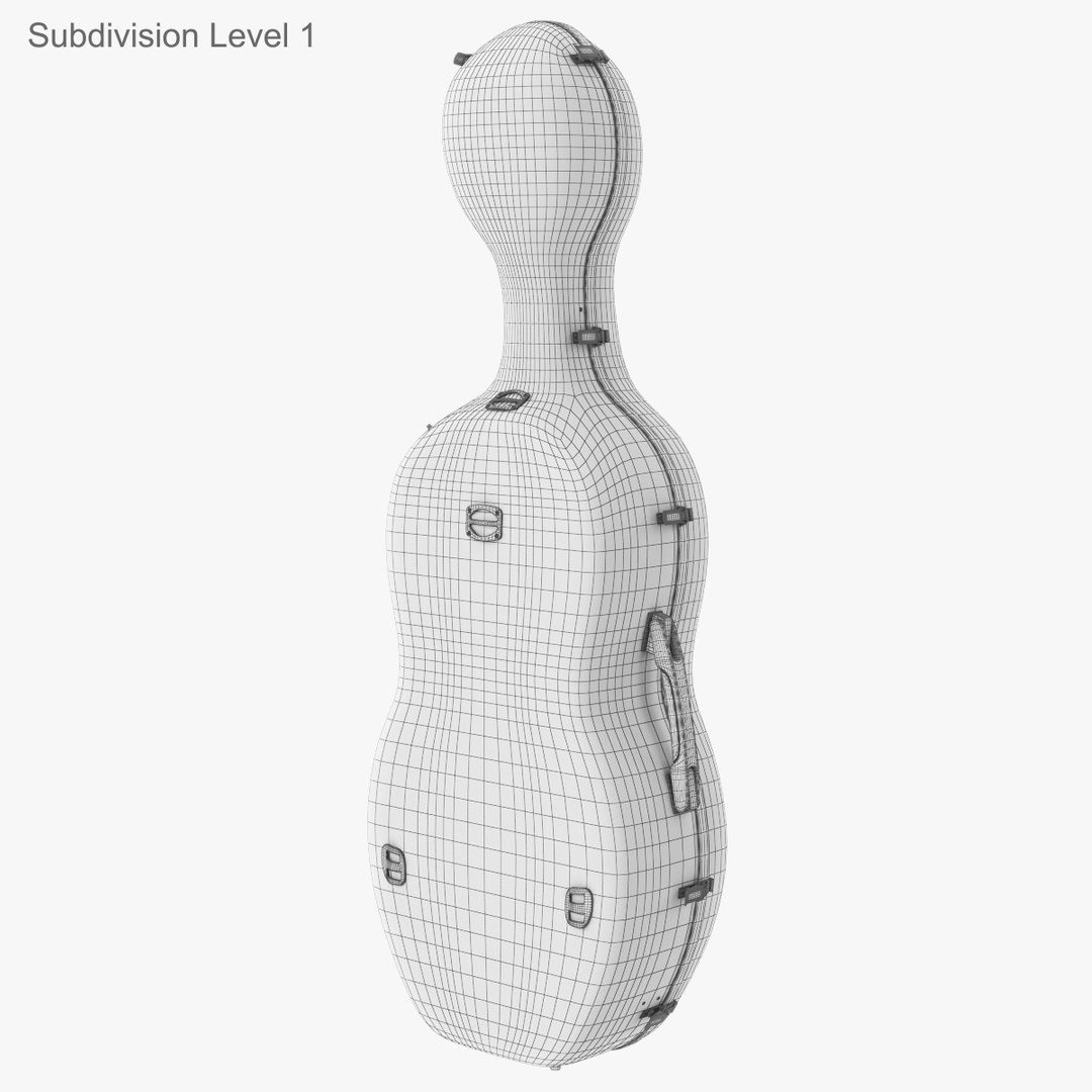 3d model case cello
